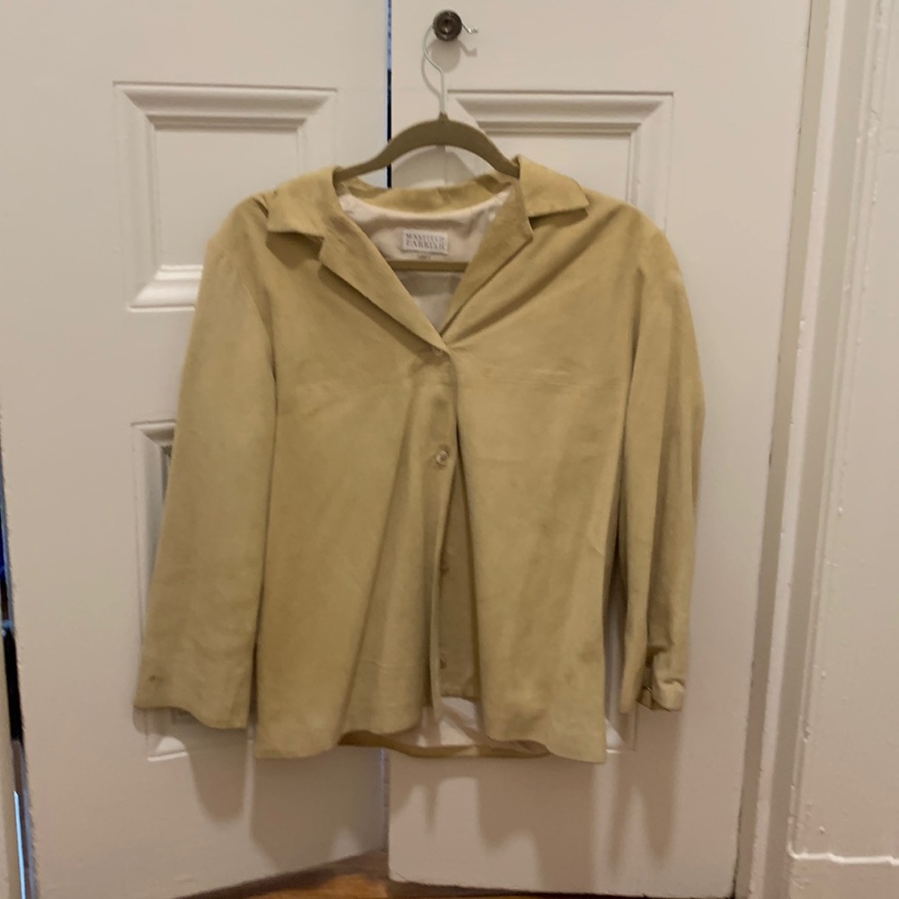 Vintage Maxfield Parrish Suede Top Size Medium - Gem